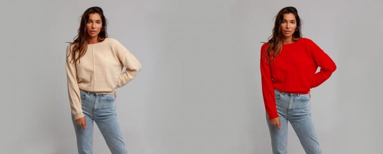 Dress color correction or product image color change service